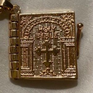 Jewelry | Holy Bible Scripture Testament Gospel Christian Catholic Gold ...
